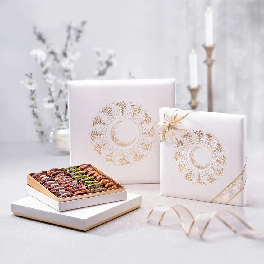 Alibaba.com: Custom White Cardboard Gourmet Dates Box for Saudi Arabian ...