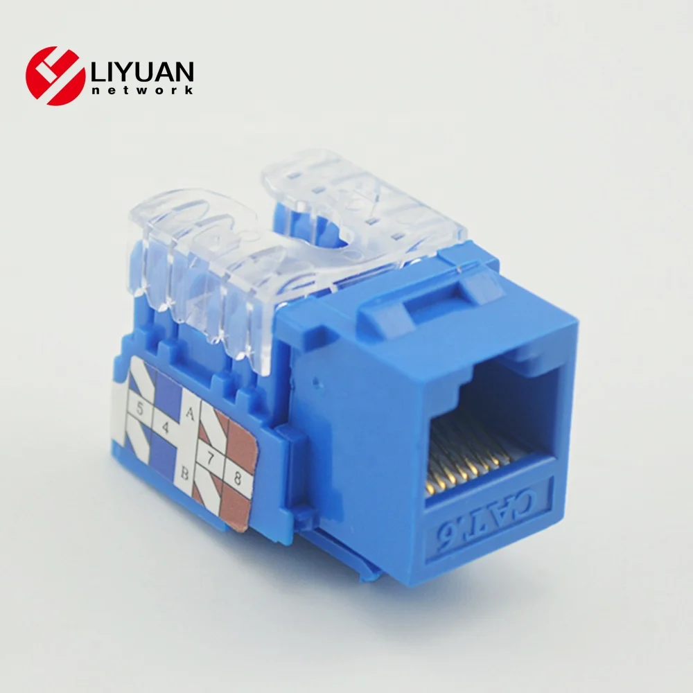 UTP Cat6 Keystone Jack Krone Rj45 Modularjack for Networking