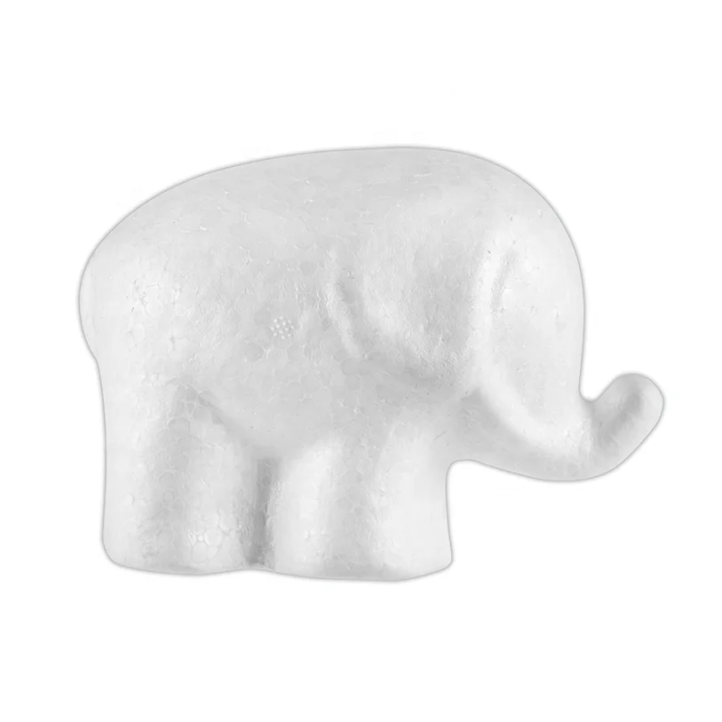 Expanded Polystyrene Resin Foam Crafts Styrofoam Craft Elephant shape ...