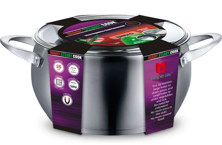 Ss Wire Handle Milano Stainless Steel Cookware Saucepan Set 12 Pcs Set ...