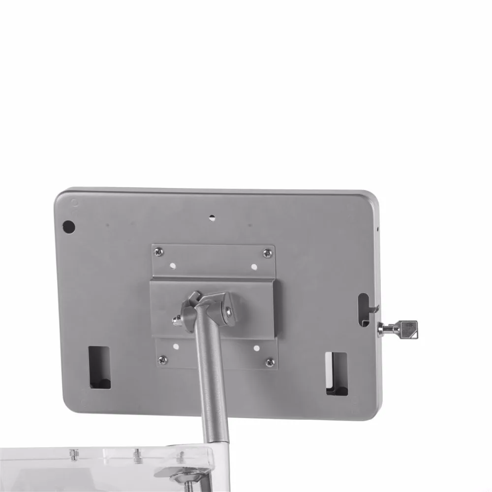 Silver Aluminum Sided Clear Pulpit Speaking Podium Acrylic Digital ...