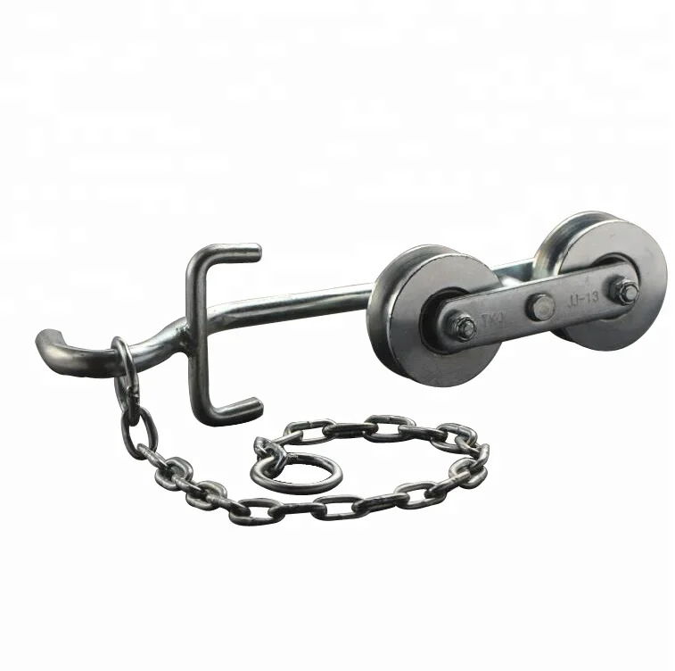 Galvanized hanger transport roller trolley for carry cargo banana ...