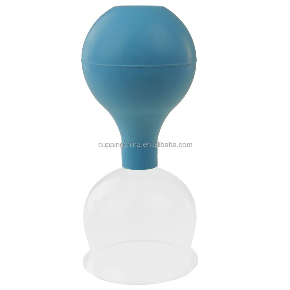 Natural Rubber Glass Suction Cupping Acupuncture Therapy Set