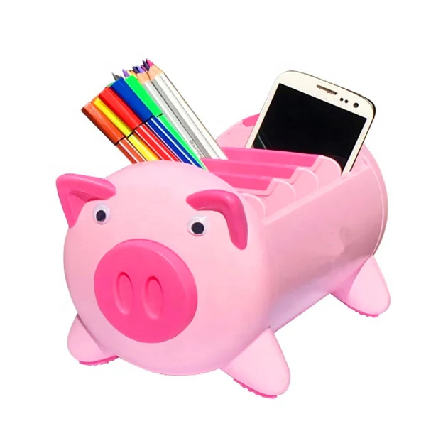Office Home Table Smart Stationary Holder Plastic Pencil Pot Pen Holder ...