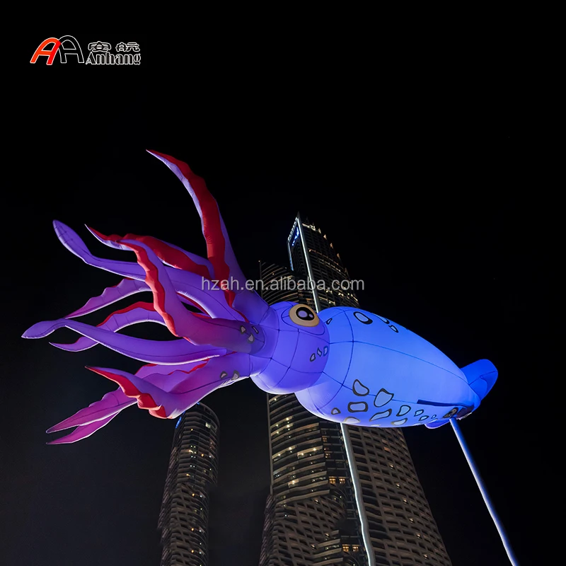 Giant Marine Animal Decorations Inflatable Squid Octopus For Theme ...