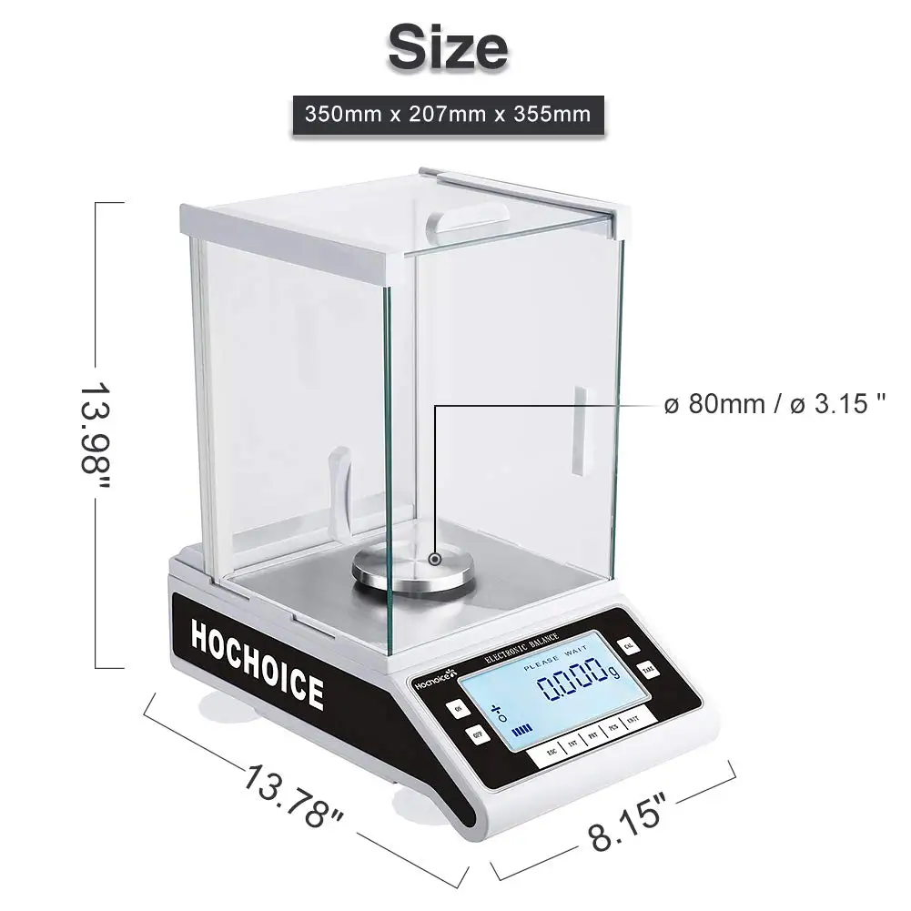 Analytical Balance 1mg Precision Lab Scale 0.001g Digital Analytical ...