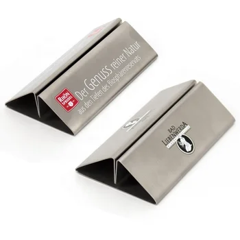 Restaurant Table Menu Holder Stainless Steel Table Stand Menu Metal ...