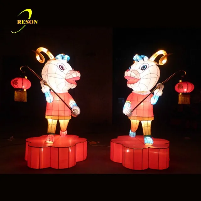 Traditional Outdoor PVC Lanterns Twelve Animal Signs IP65 Rated Chinese ...