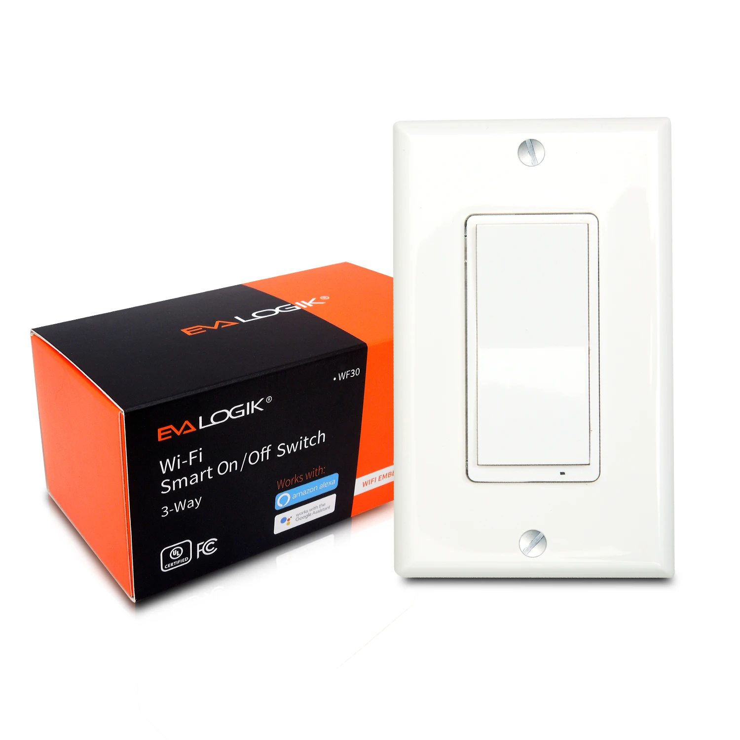 3-way Alexa Google Home Wifi Wall Light Power Wall Switch Smart Home ...