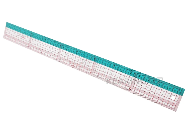 Kearing 60 Cm Graph Ruler Colorful Pattern Making Ruler For Sewing ...
