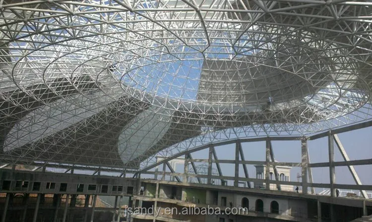 Large Span Steel Structure Space Frame Bowling Green Shade Structure ...