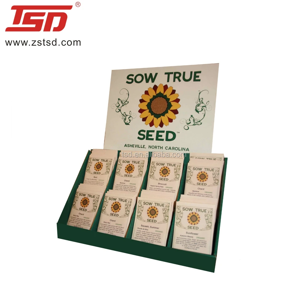 Floor Standing Metal Seed Wire Display Rack Stand Shelf For Seed Garden ...