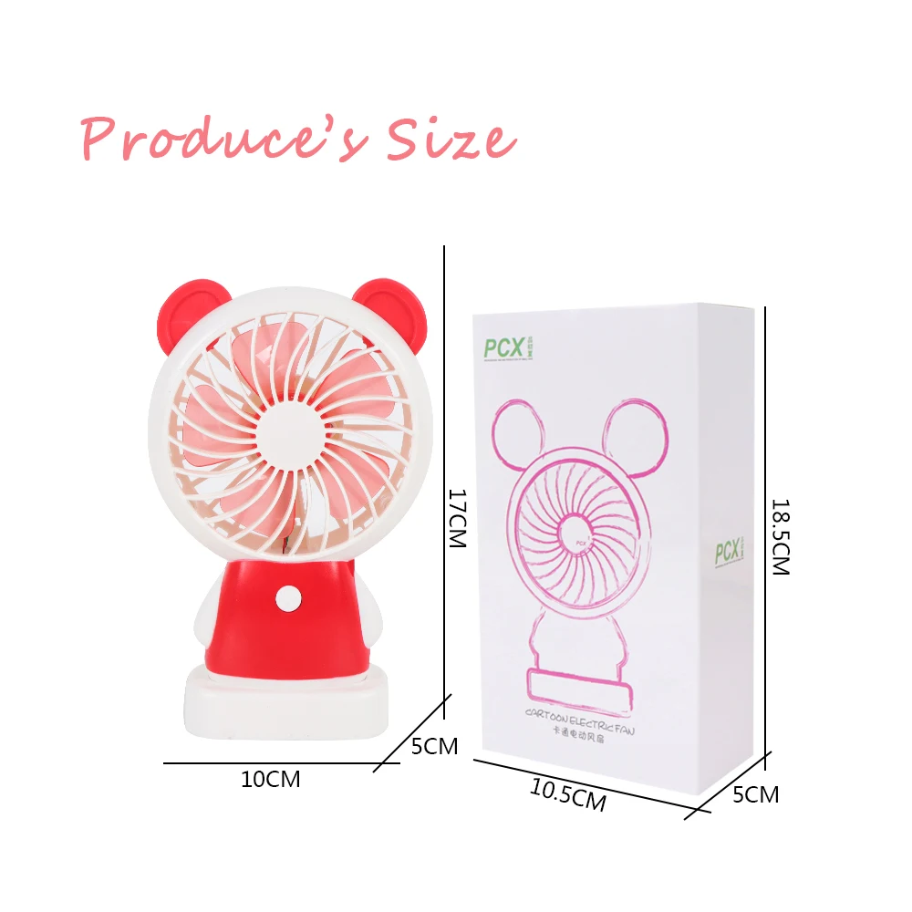 Wholesale Summer Hand House Cartoon Fan Office Outdoor Portable Fan ...