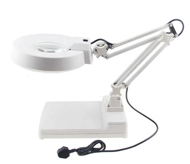 3x,5x,8x,10x Desktop Magnifying Glass With Lamp Power Electronic ...
