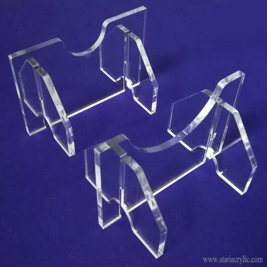 Clear Acrylic Rifle Display Stands - Modern & Customizable