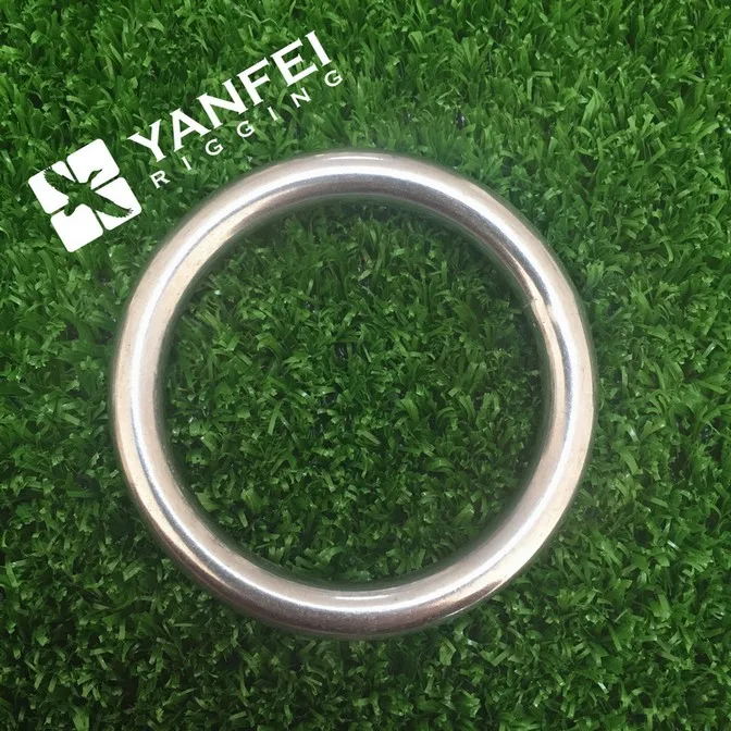 Custom Size Large Welded Round Rings Yellow Zinc Plating - Buy Carbon ...