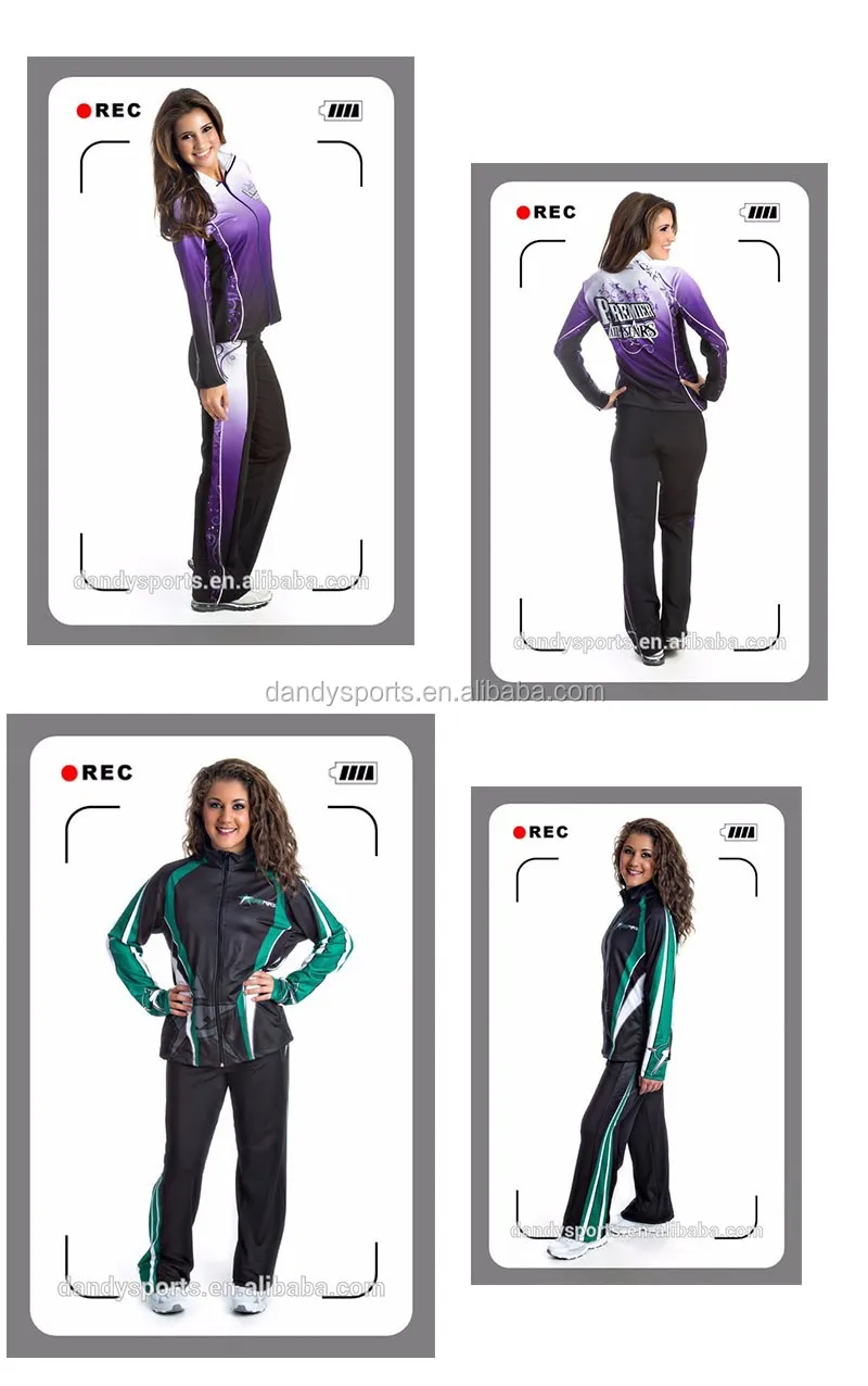 Dandy Custom Dance Team Cheer Warm Ups Jacket Sports Tracksuits