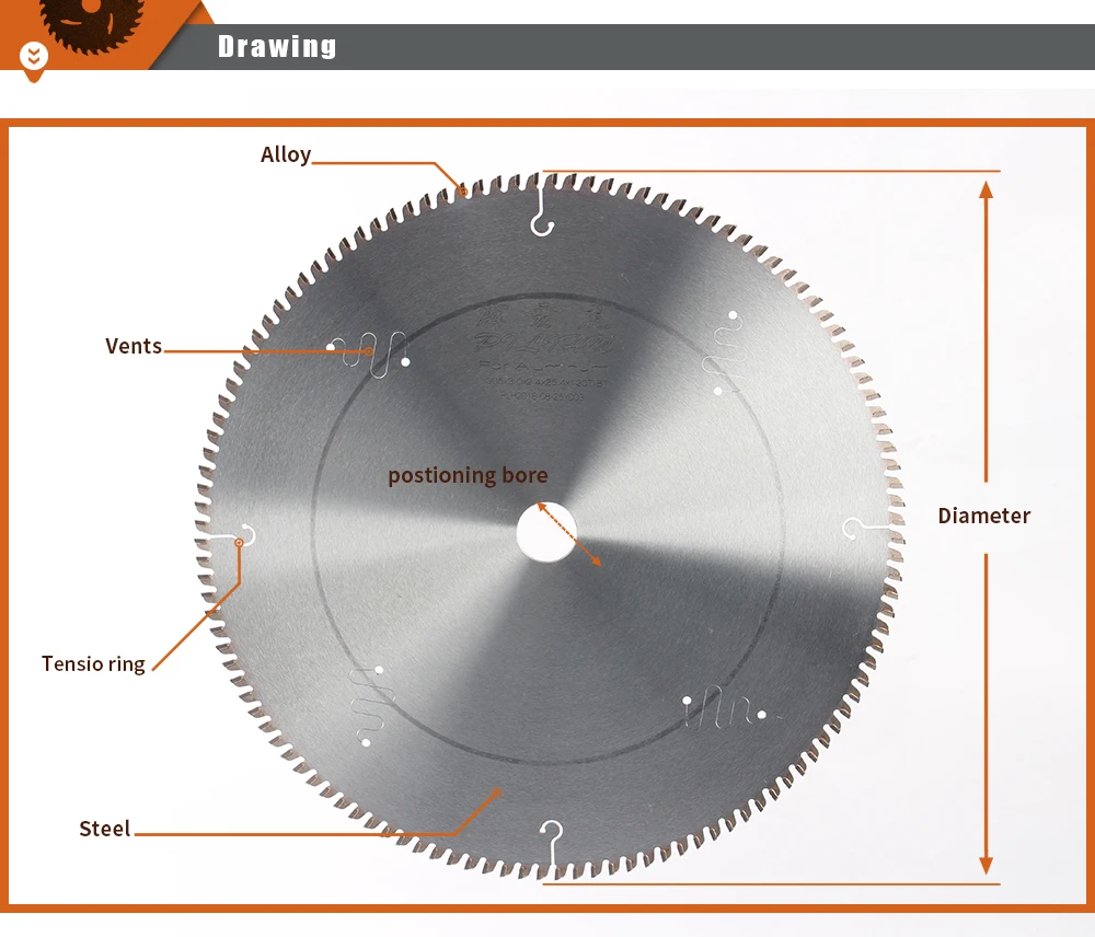Ultra Thin 10" Aluminum Profile Cutting Disc Professional 255mm 120T ...