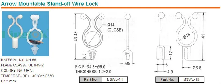 Nylon Wire Lock - Secure with Adjustable Cable Clamps
