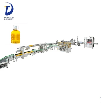 Automatic Edible Oil /lube Oil Bottle Filling Capping Labeling ...