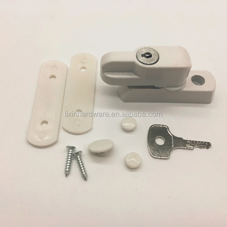 sash jammer window lock with key, child safety window lock, key window ...