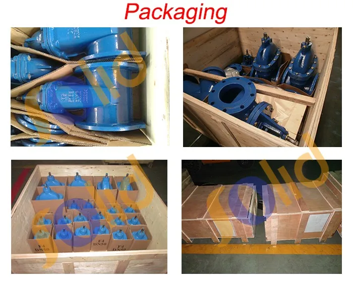 Din 3352 F4 Dn50 Pn16 Ductile Iron Cast Iron Ci Os&y Resilient Seated ...