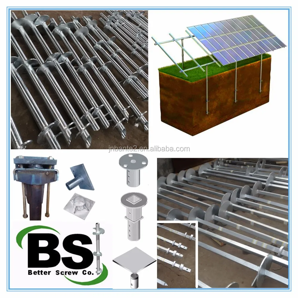 Screw Pile Foundation Bracket Ground Screw Brackets Helical Pile ...