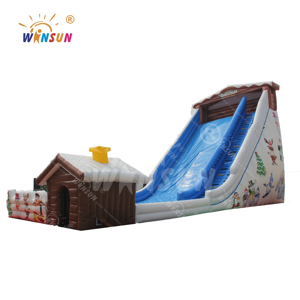 Inflatable The Punisher 30 Foot Tall Toboggan Water Slide Giant ...