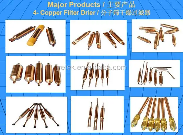 10g 15g 20g Refrigerator Copper Filter Drier Welded Water Filter for ...