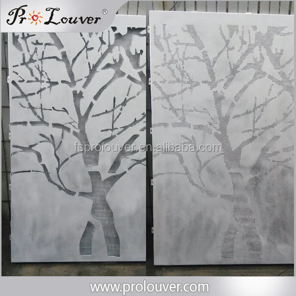 Tree Design Professional Aluminum Perforated Sheet/panel,Picture ...