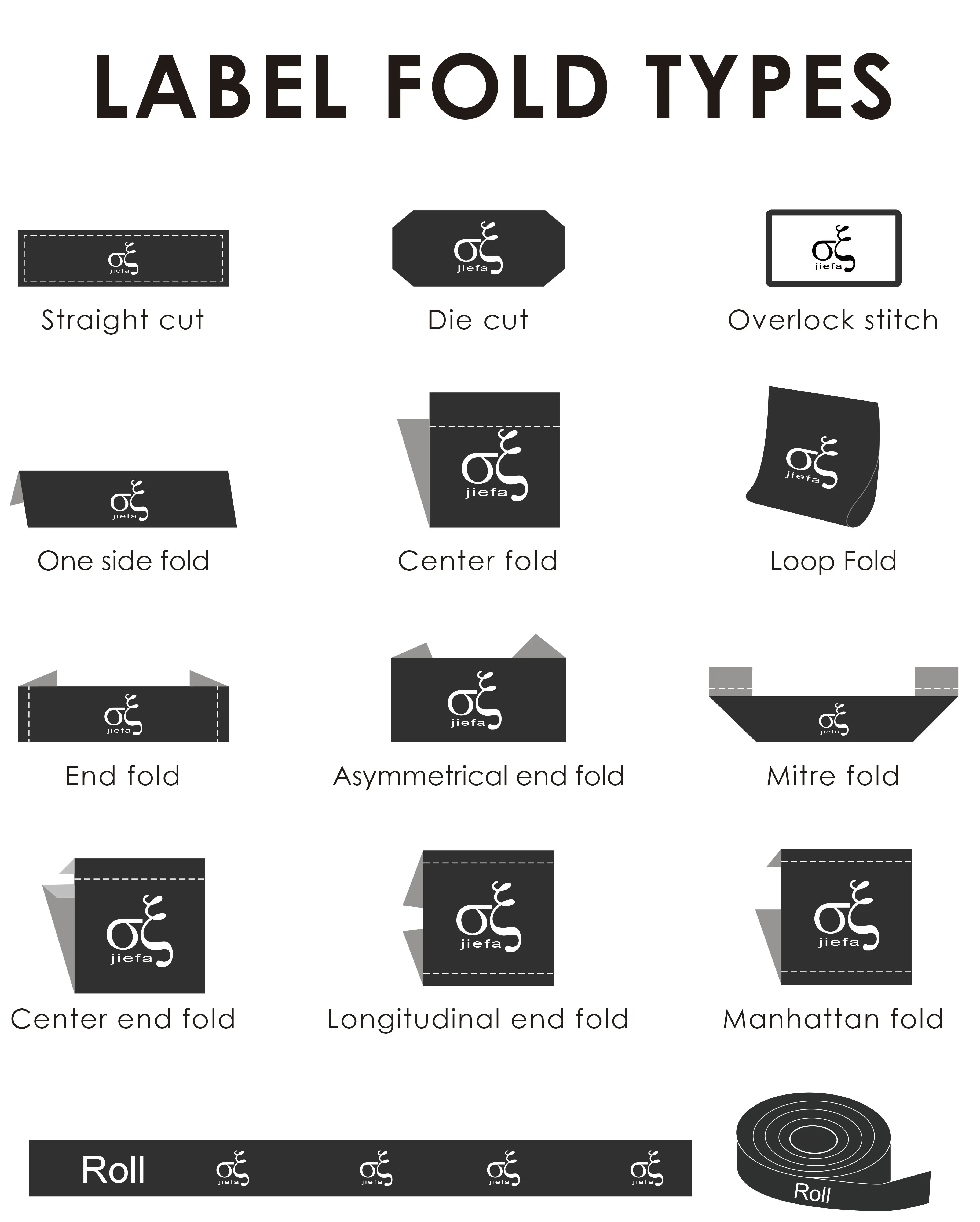 Customized Gold Stamp Printing Garment Washing Care Labels Clothing ...