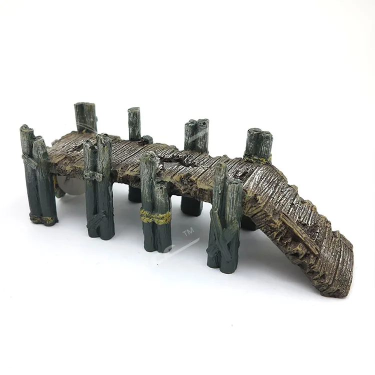 Turtle Reptile Climbing Ladder Basking Platform Resin Rock Hide For ...