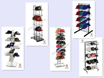 Floor Standing Metal Millinery Display Rack/retail Store Baseball Caps ...