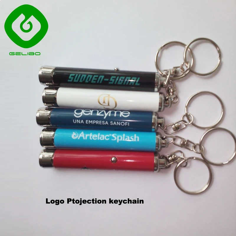 Custom Logo Projector Keychain - Promotional Gift Light