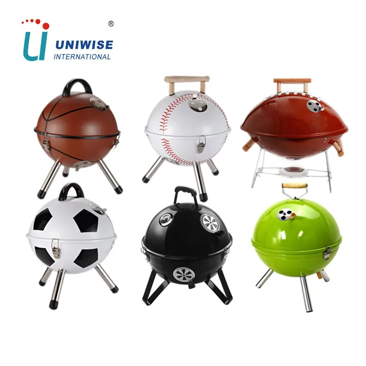 Barbecue Spherical Unique Charcoal American Shaped Bbq Grill With ...