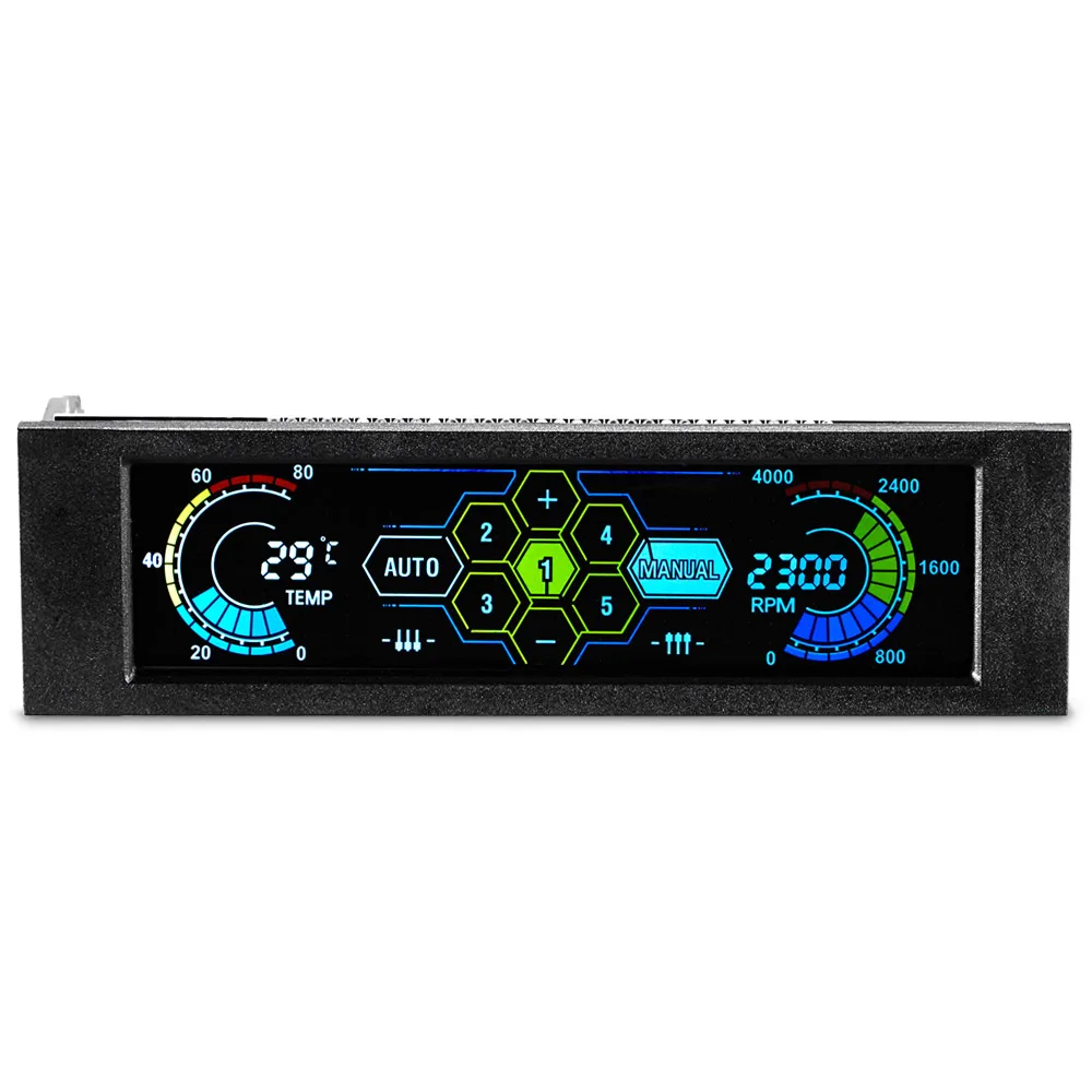 STW Computer case Touch 12v Temperature 4 Pin Pwm Smar Fan Controller ...