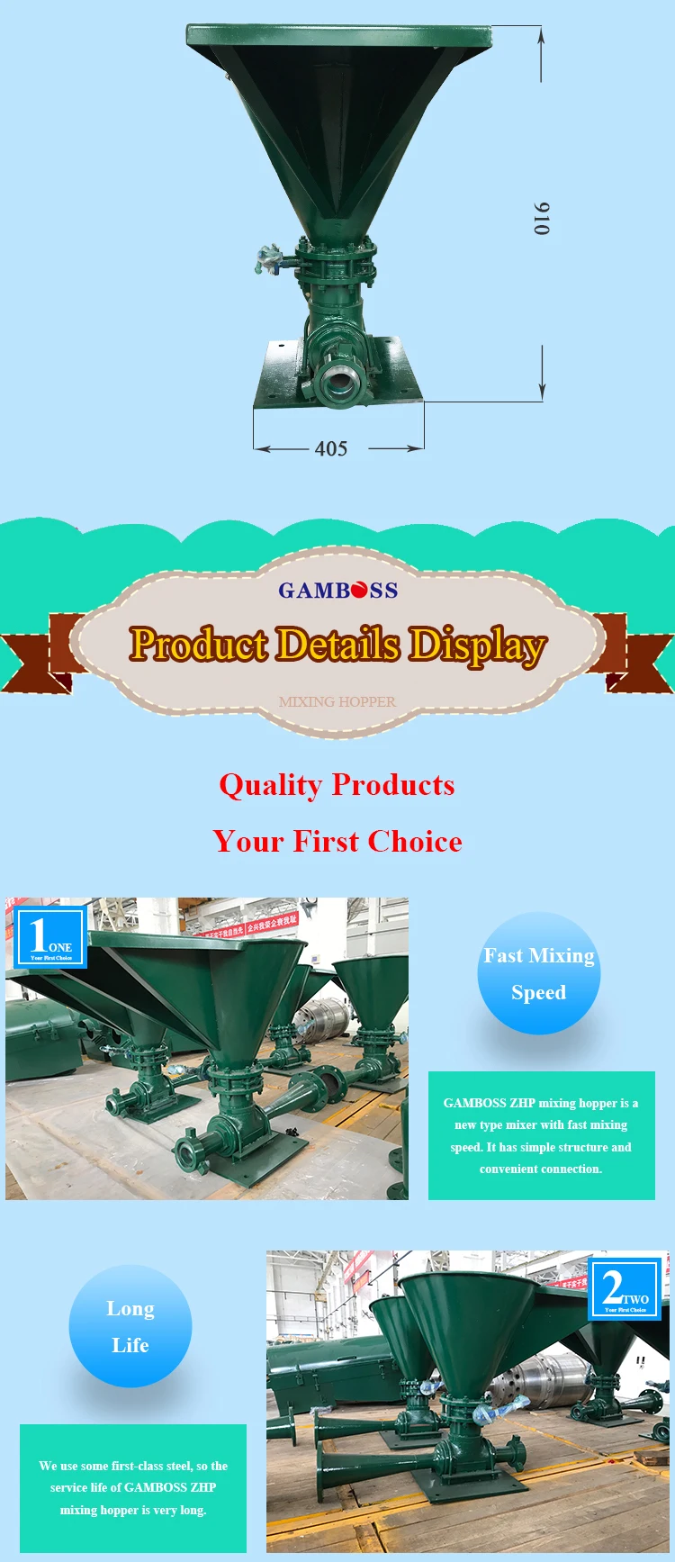 Gamboss Zhp Fast Mixing Speed Mixing Hopper In Filling Machines - Buy ...