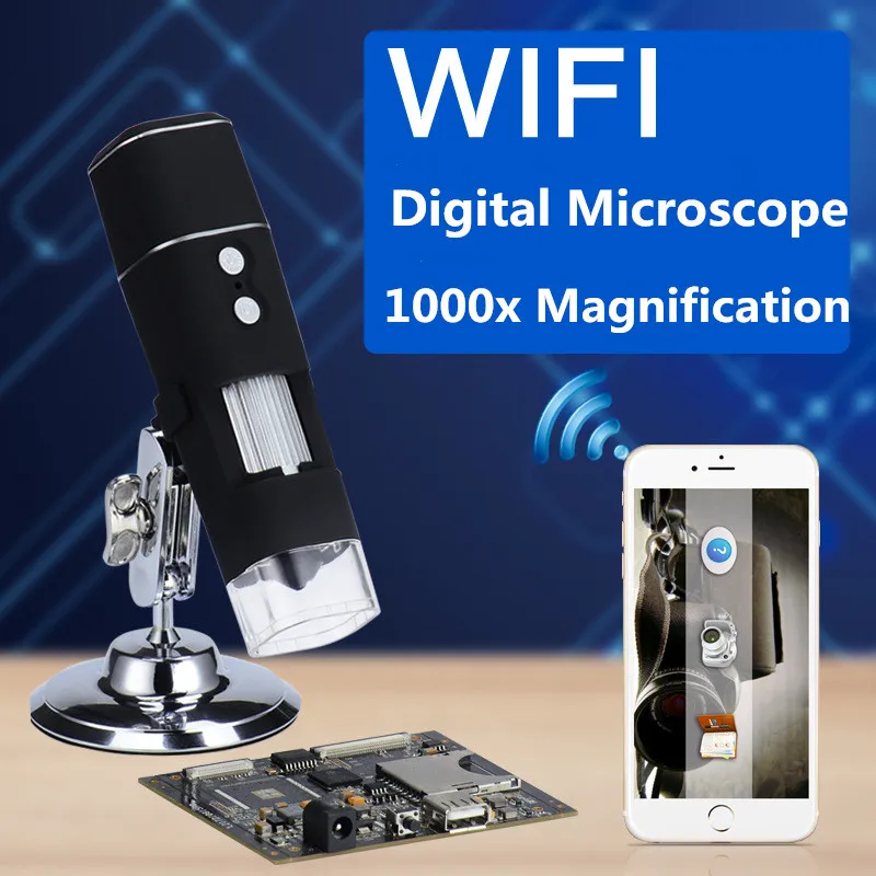 Wifi USB Microscope - 1000x Digital Handheld Microscope
