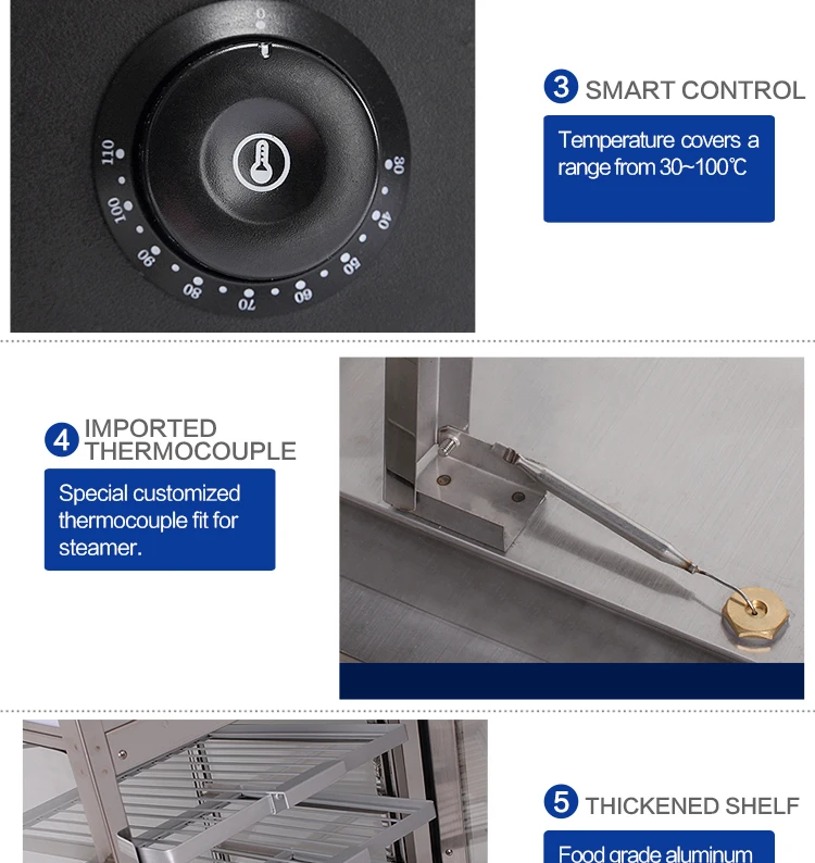 Commercial Food Display Steamer - Dim Sum Warmer for Sale