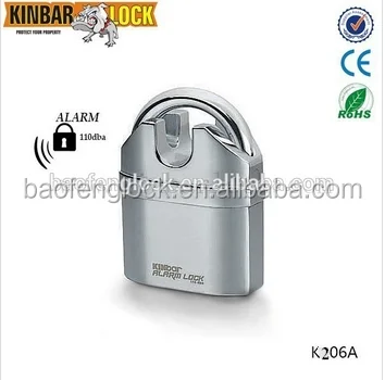 Kinbar candado con alarma de bloqueo del sistema| Alibaba.com