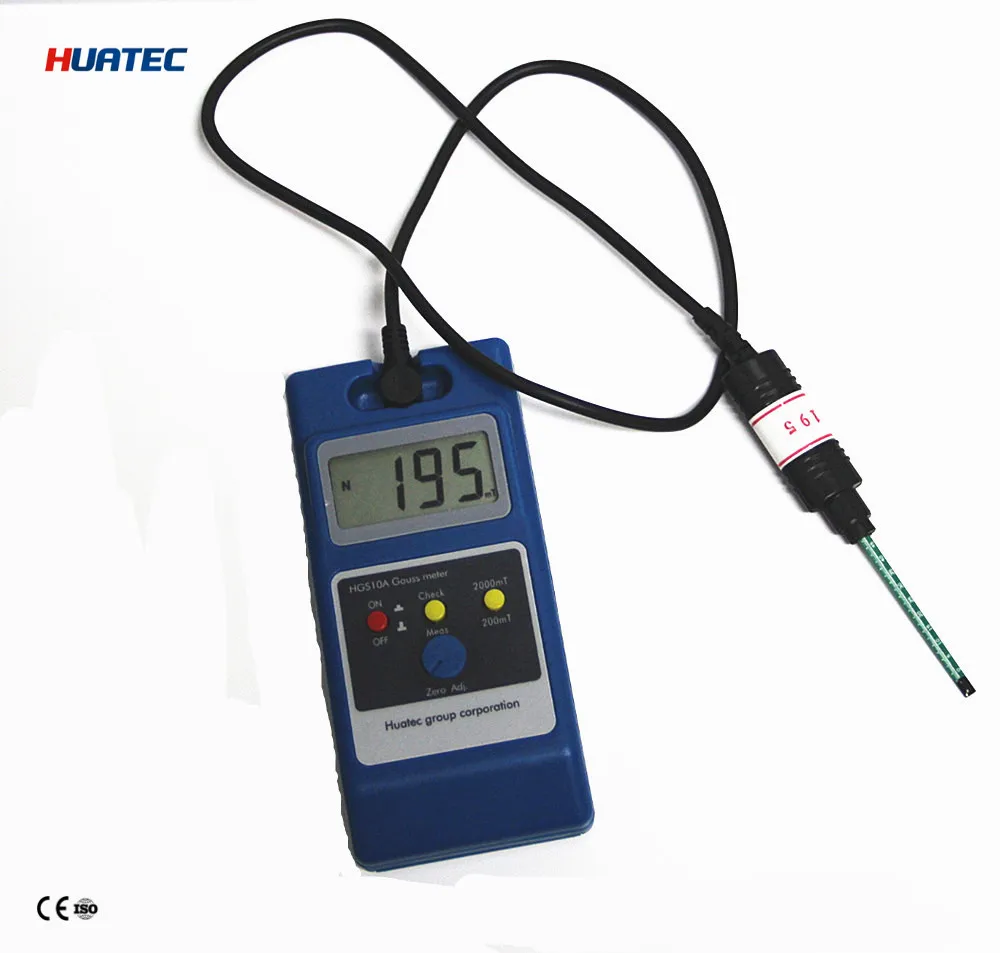 HGS10C Gauss Meter Optional Transverse Probe Axial Longitudinal Probe ...