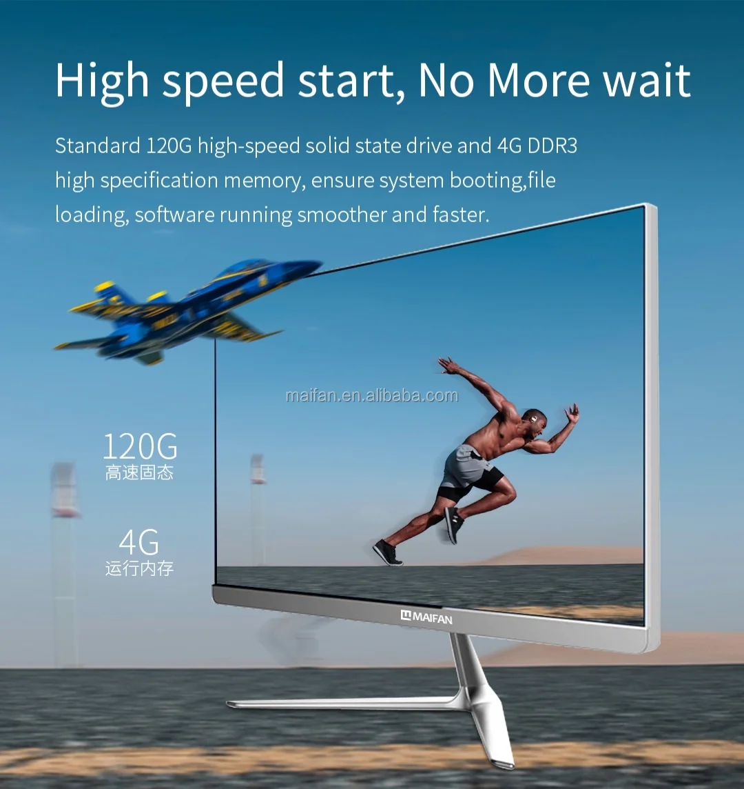 Factory All in One PC 27 Inch Core I3 I5 I7 Game Desktop Computer for ...