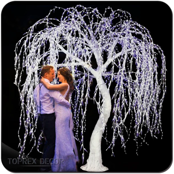 Toprex Decor 2m Iron and PVC Material LED Lighted Decorative Willow ...