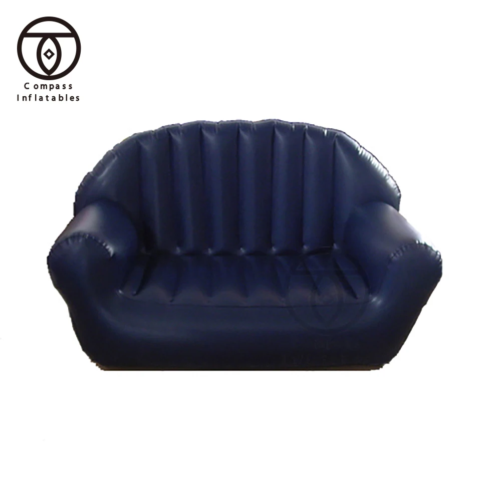Original Factory Pvc Inflatable Sofa Flocking Outdoor Relaxing Single ...