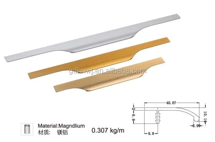 Aluminum G Profile Handle Kitchen Cabinet Pull Furniture Cupboard ...
