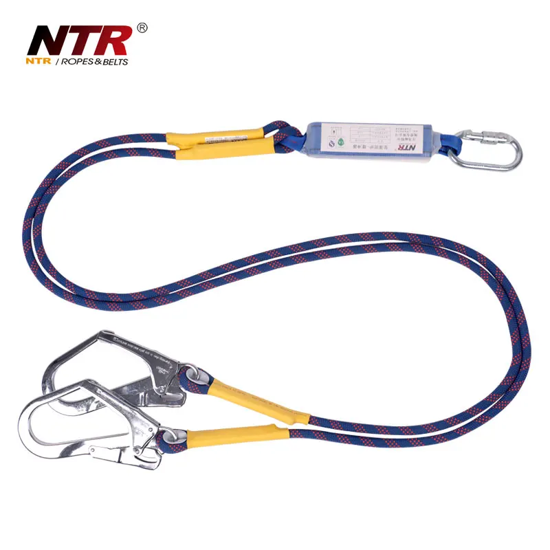 Ntr Personal Fall Protection Fall Arrest Double Rope Safety Lanyard ...