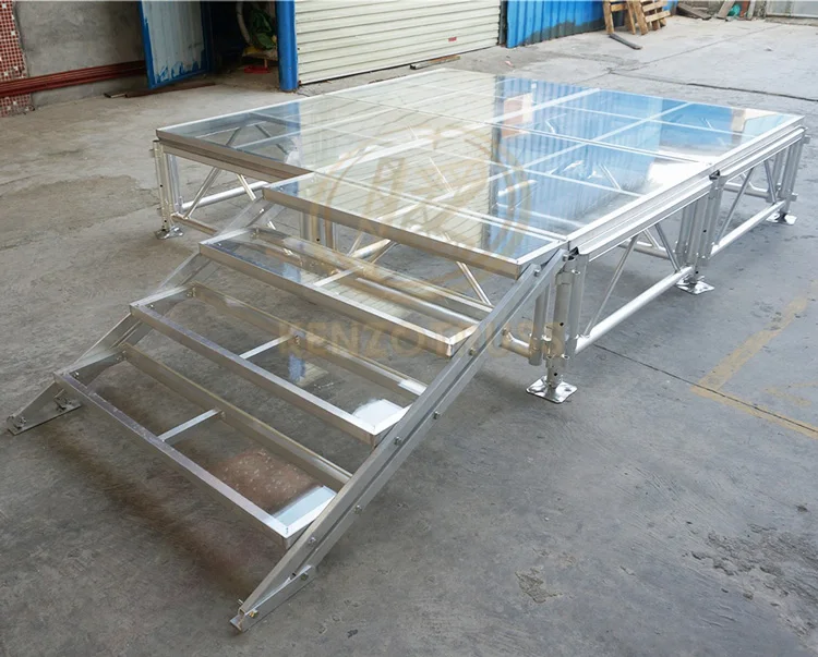 Portable Transparent Dance Stage Acrylic Glass Stage for Wedding ...