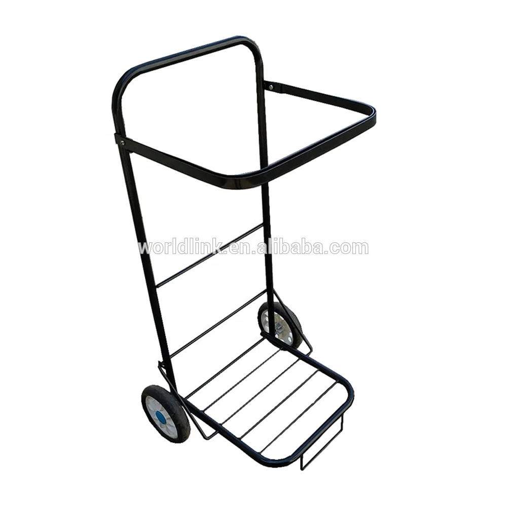 2 Wheels Collapsible Cart - Durable Steel Garden Trash Bag