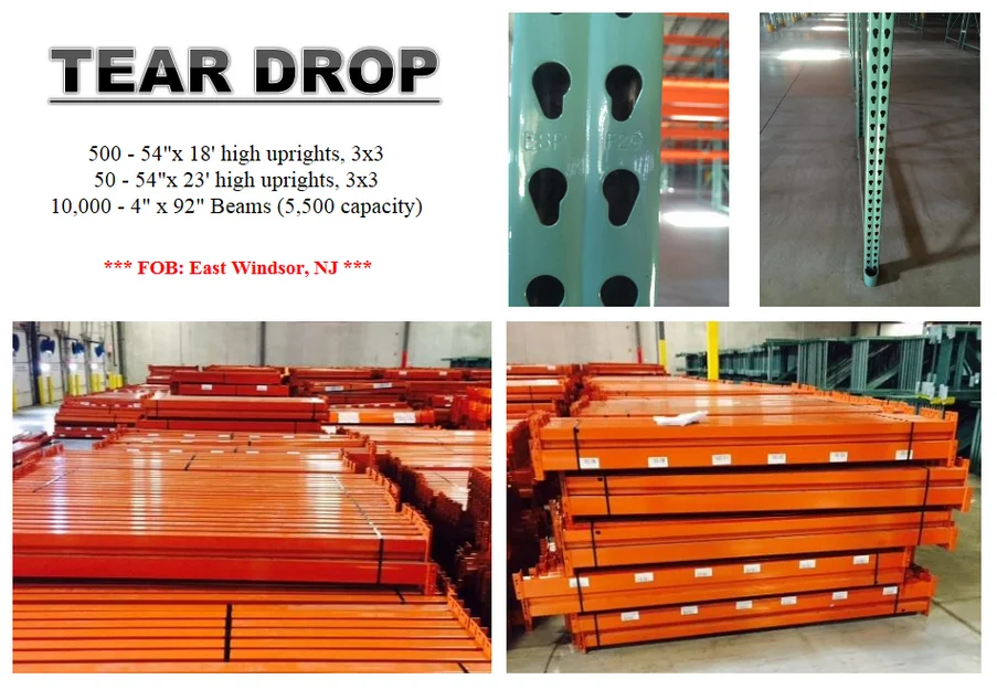Warehouse Storage Tear Drop Pallet Racking| Alibaba.com