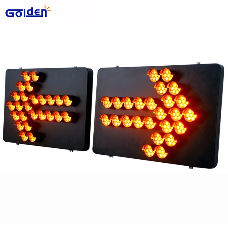 12v Amber Led Arrow Board Diretional Traffic Advisor Flashing Light ...